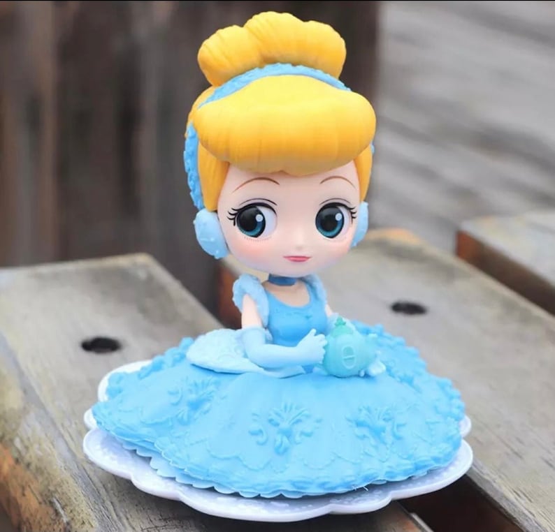 Princess Doll Cake Topper Birthday Cake Decoration - Etsy