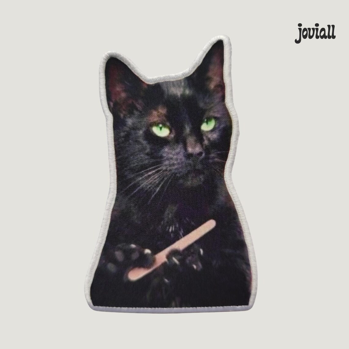 Black Cat Filing Nails Meme Patch: Iron-on/sew-on or Velcro Patch - Etsy