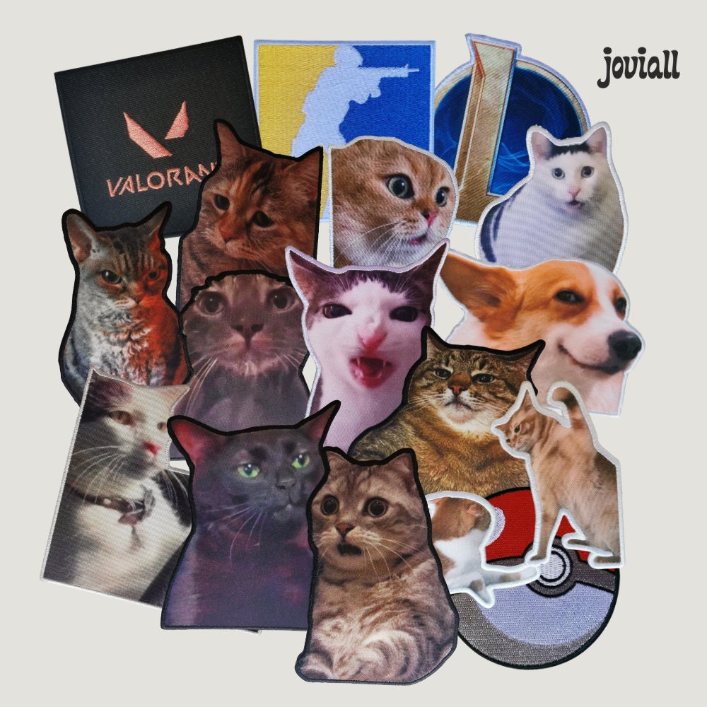 Patch "meme Talking Cat", Meme Cat Patch, Patch for Backpack/ Tote Bag ...