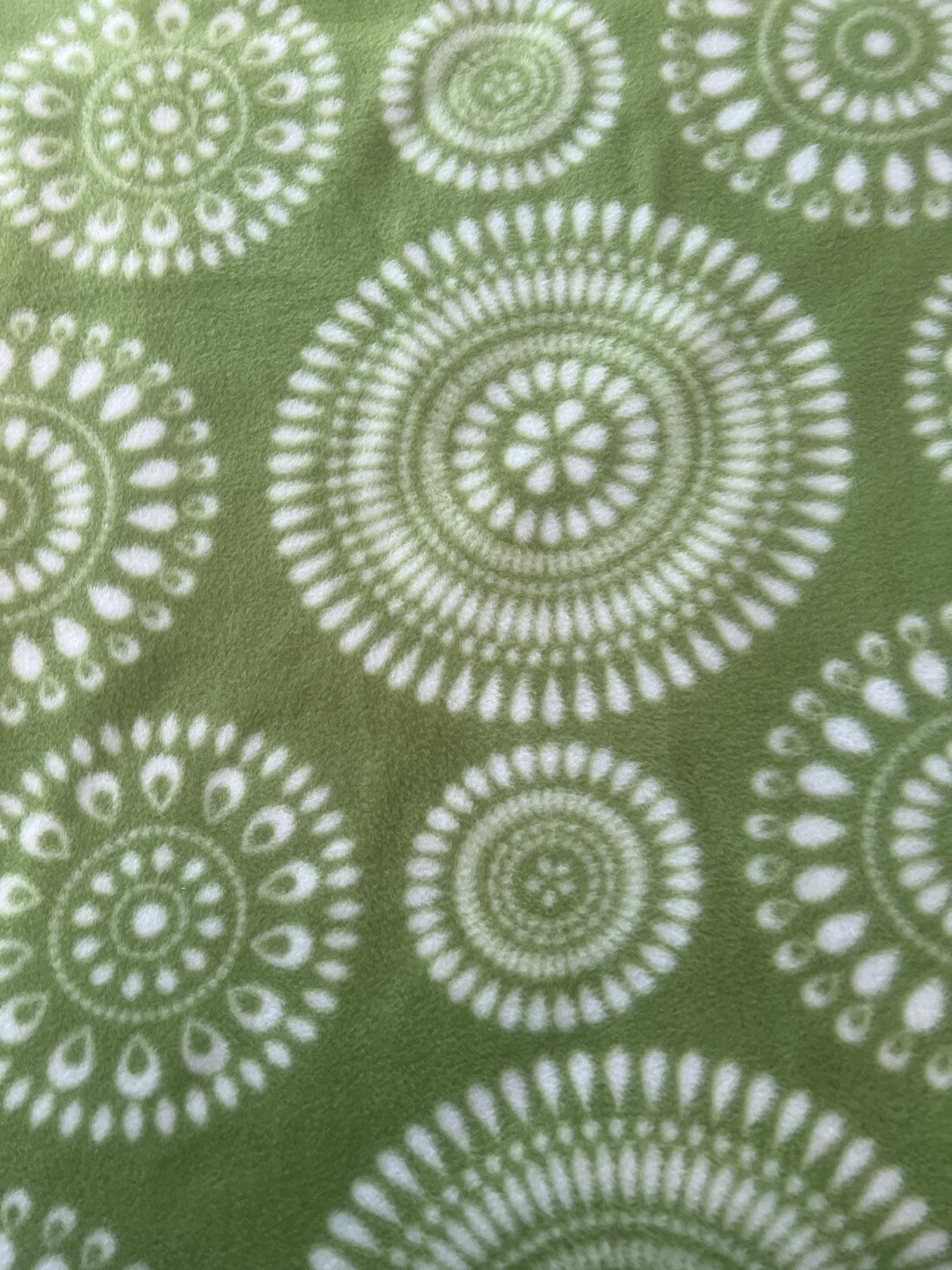 Cream Floral on Chartreuse Blizzard Fleece - Etsy