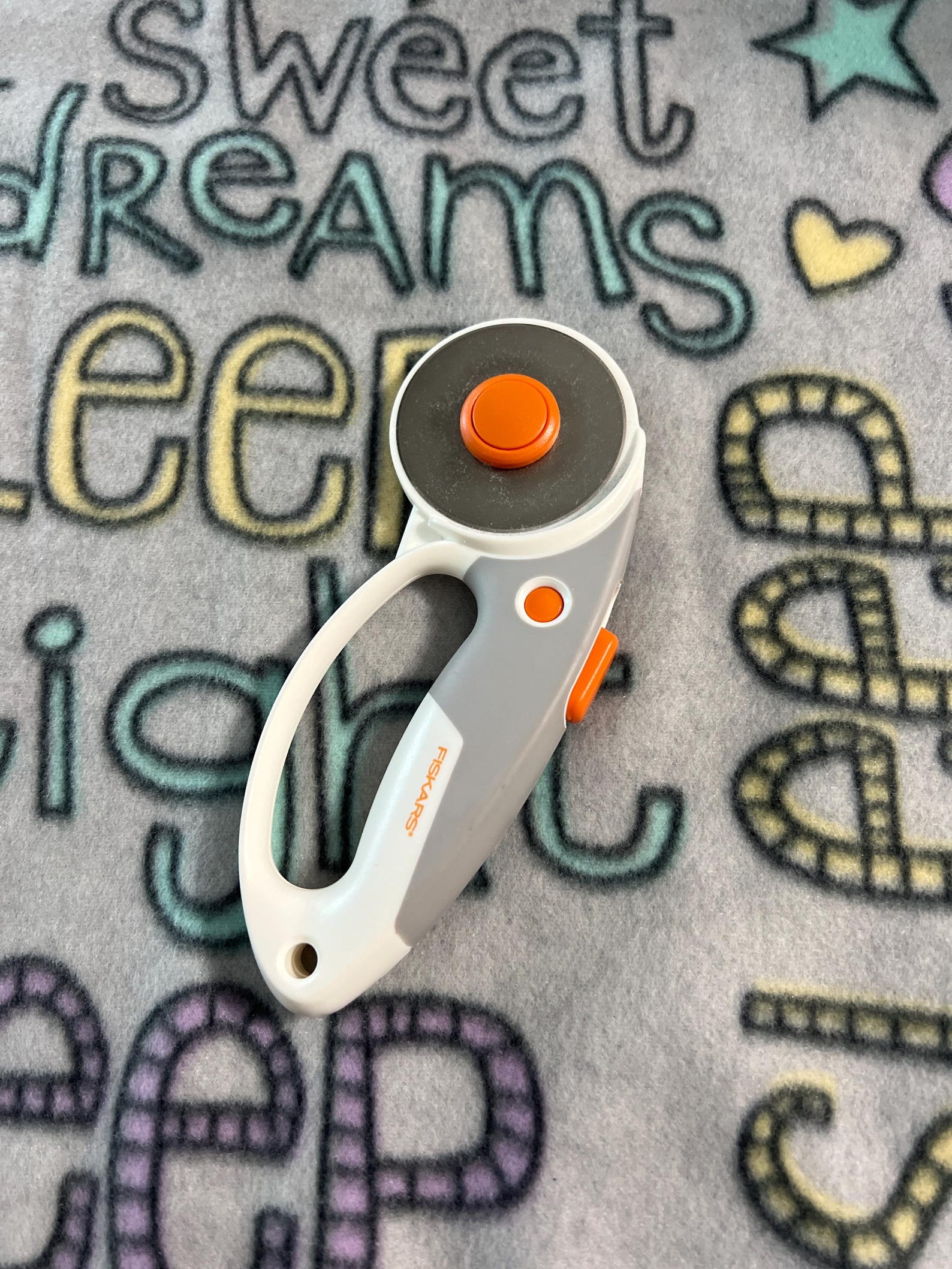 Sleep Sweet Dreams on Gray Blizzard Fleece - Etsy