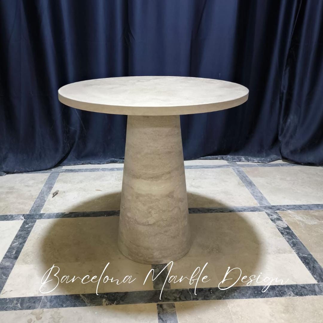 Travertine Rustic Plinth Coffee Table ,vintage Table,travertine End ...