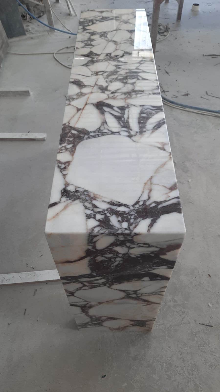 Calacatta Viola Marble Console Table, Marble Table, Marble Side Table ...