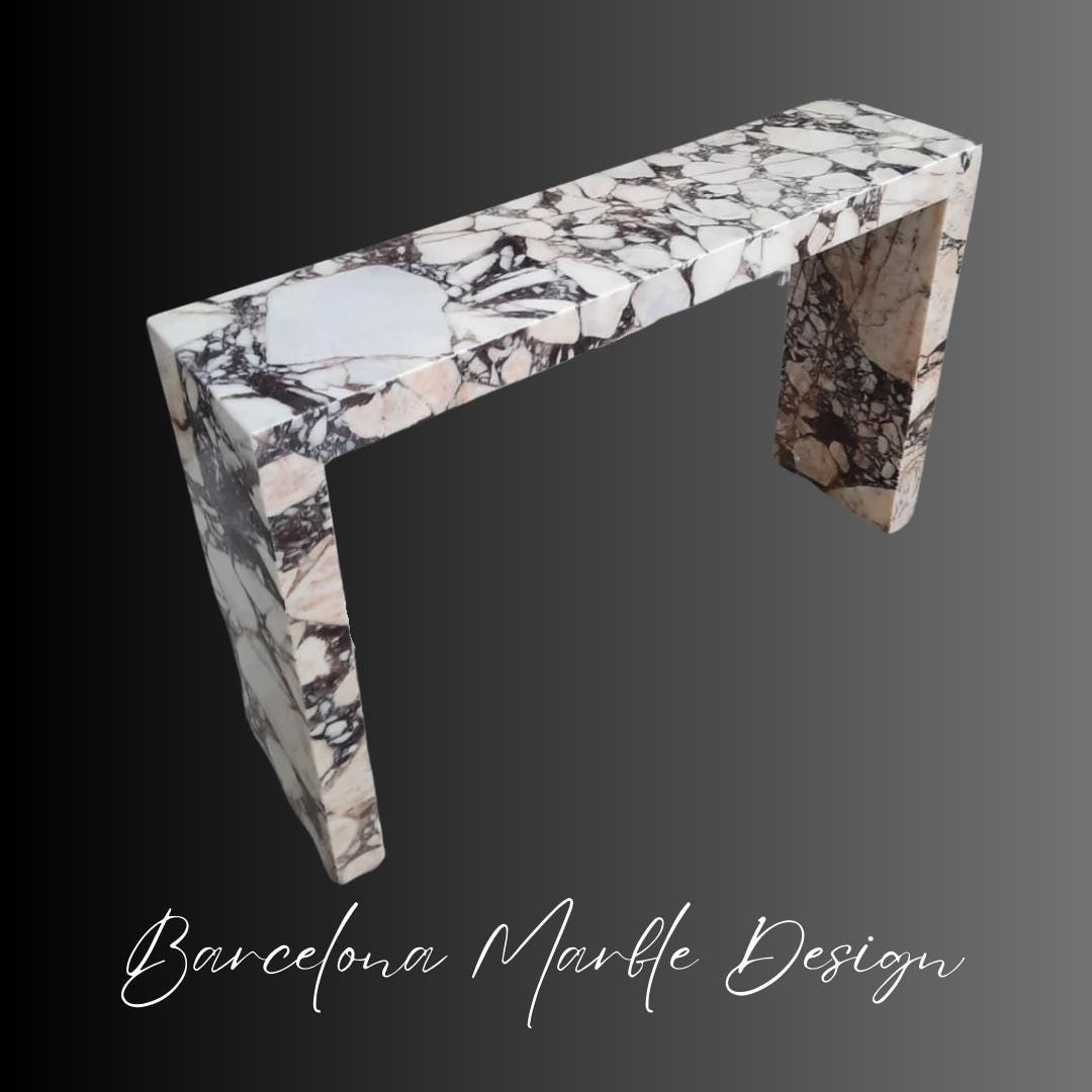 Calacatta Viola Marble Console Table, Marble Table, Marble Side Table ...