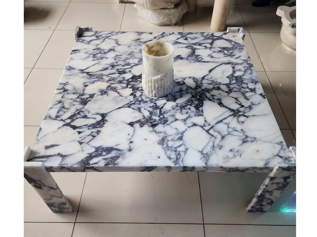 Calacatta Viola Marble Coffee Table , Marble Coffee Table, Marble End ...