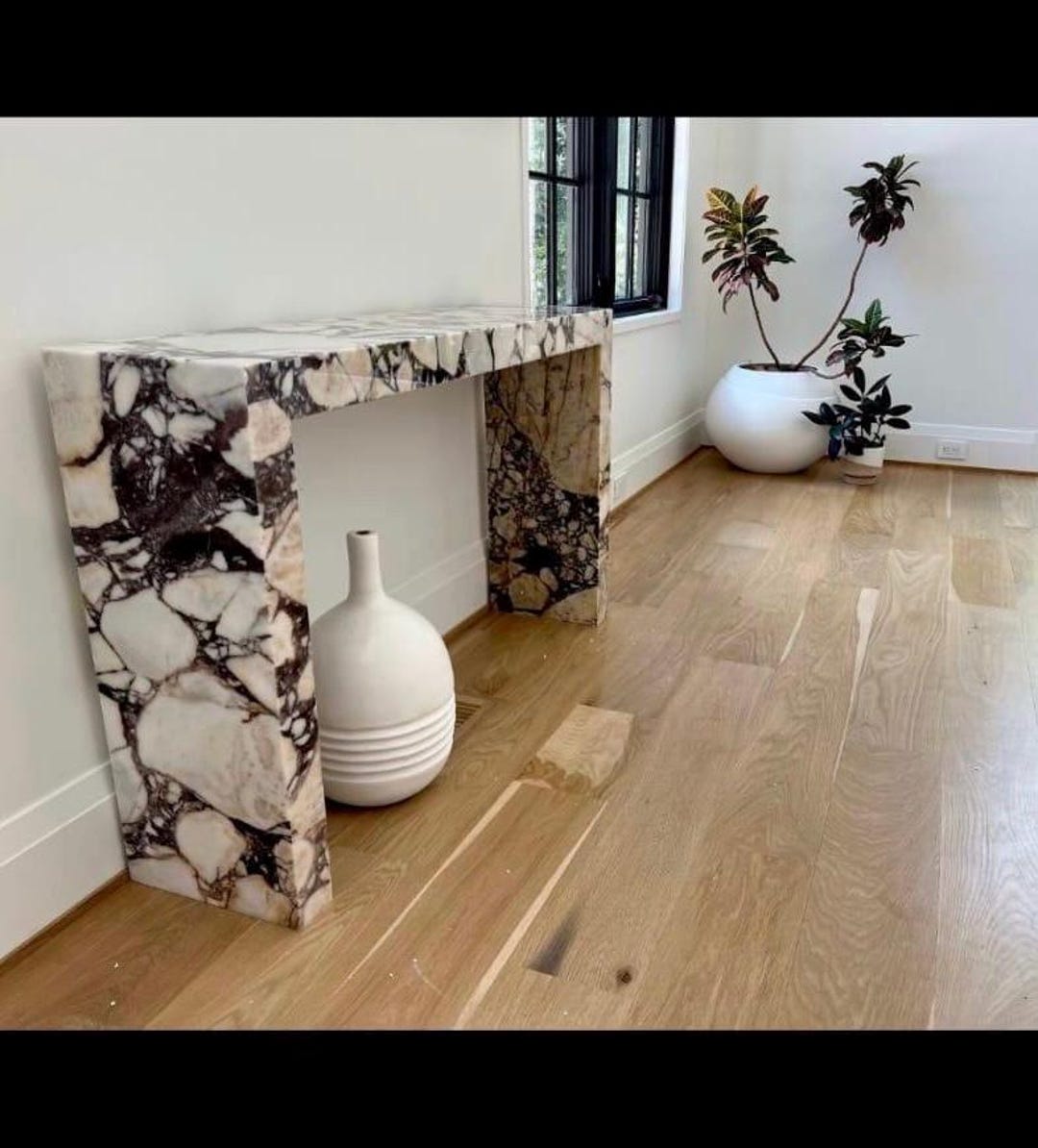 Calacatta Viola Marble Console Table, Marble Table, Marble Side Table ...