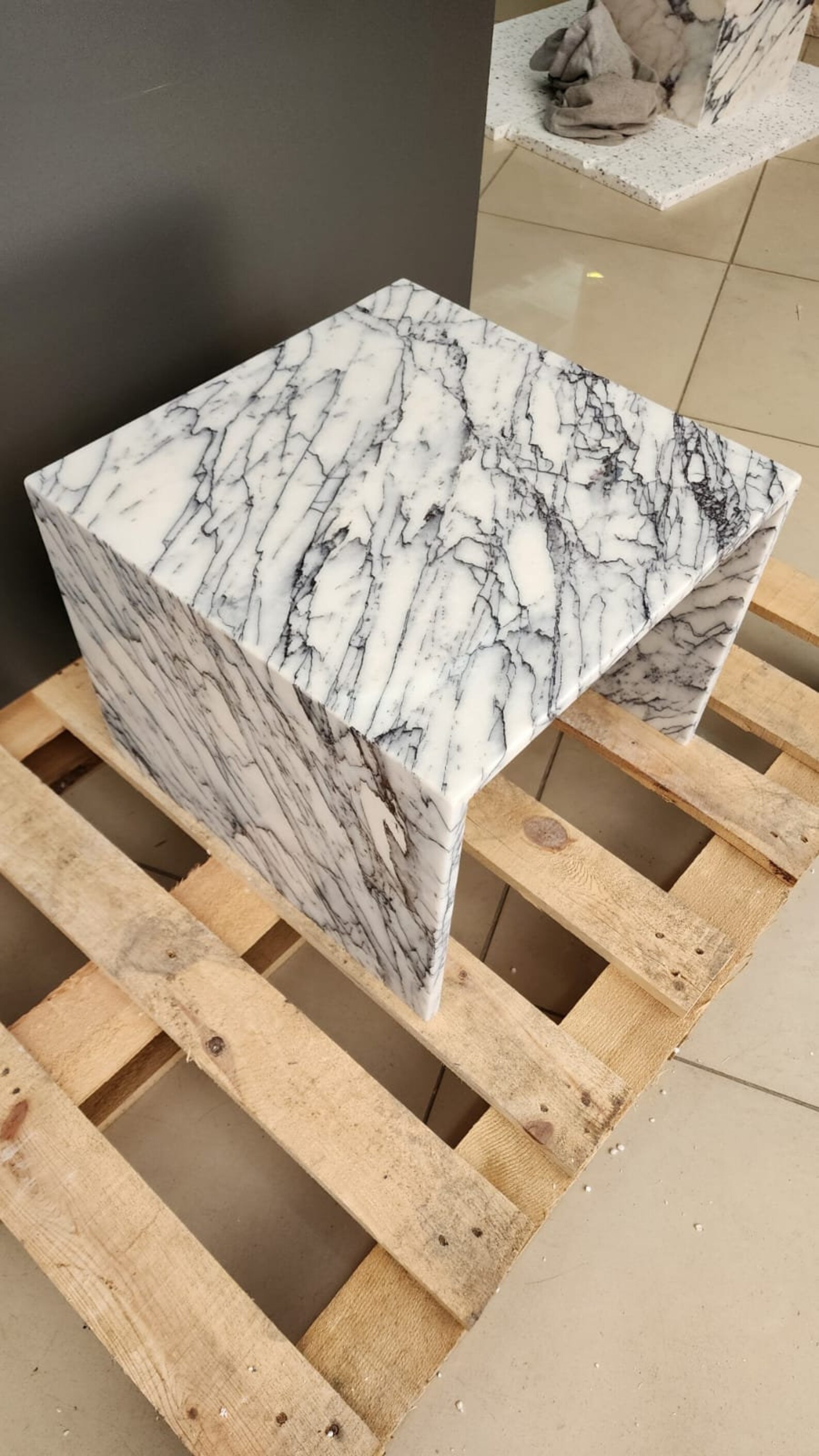 Calacatta Viola Marble Side Table, Coffee Table , Marble Coffee Table ...