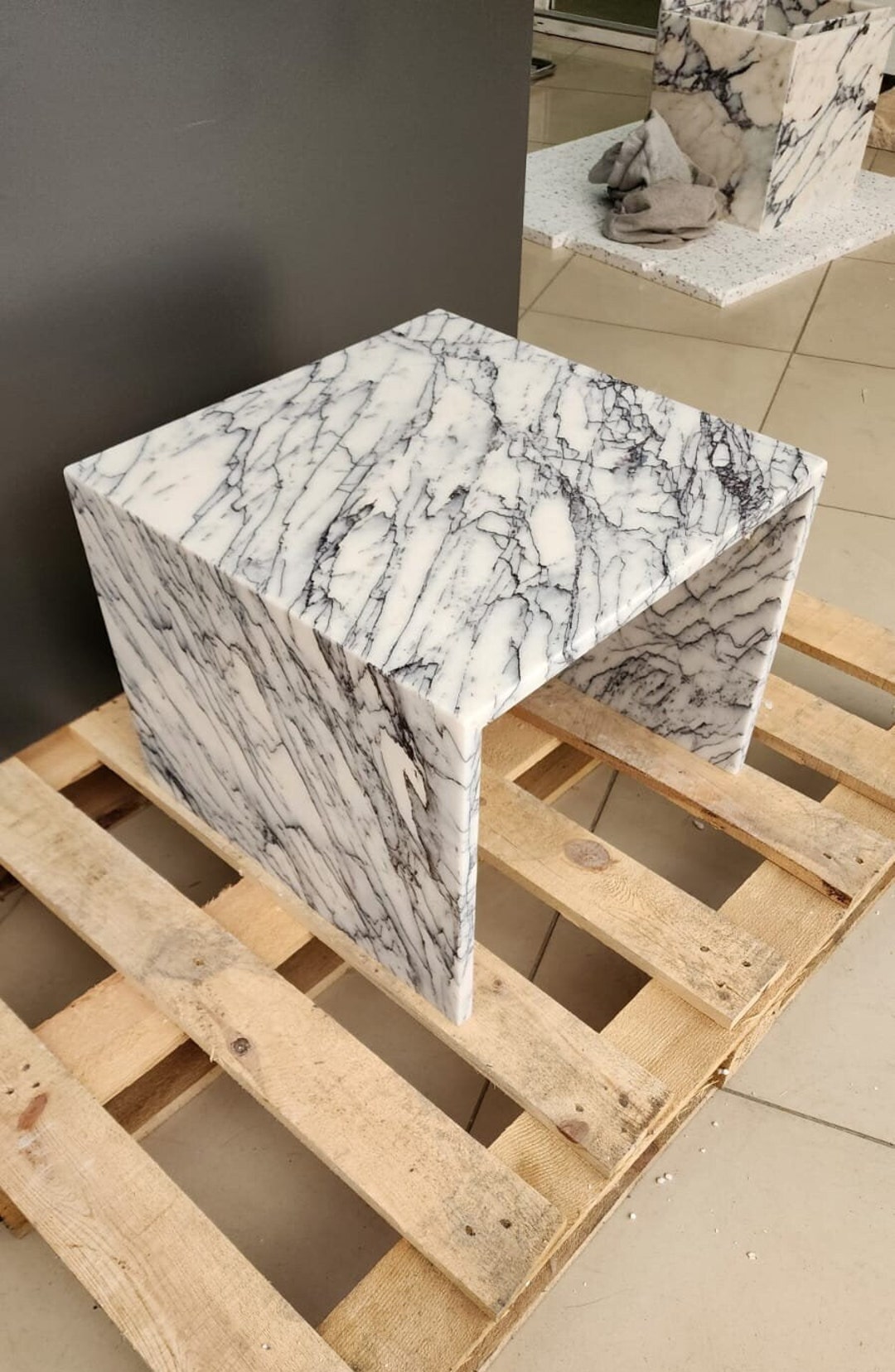 Calacatta Viola Marble Side Table, Coffee Table , Marble Coffee Table ...