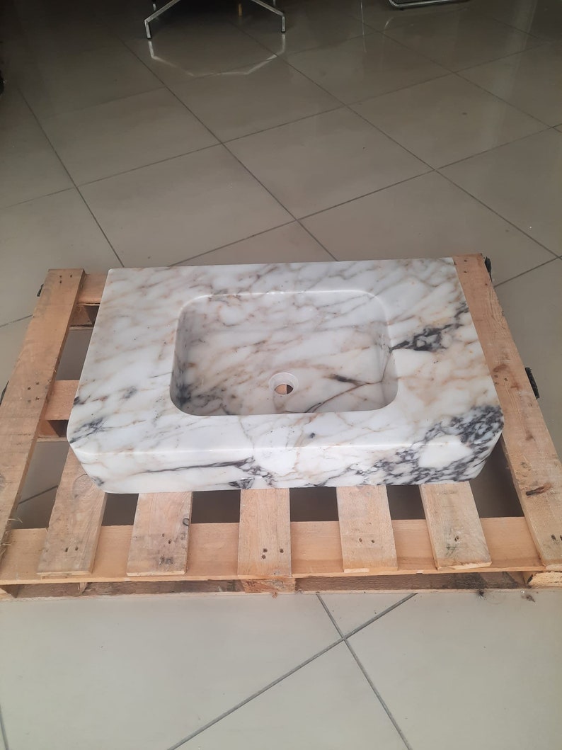 Custom Marble Sink, Wall Mount Marble Sink, Marble Bathroom Sink ...