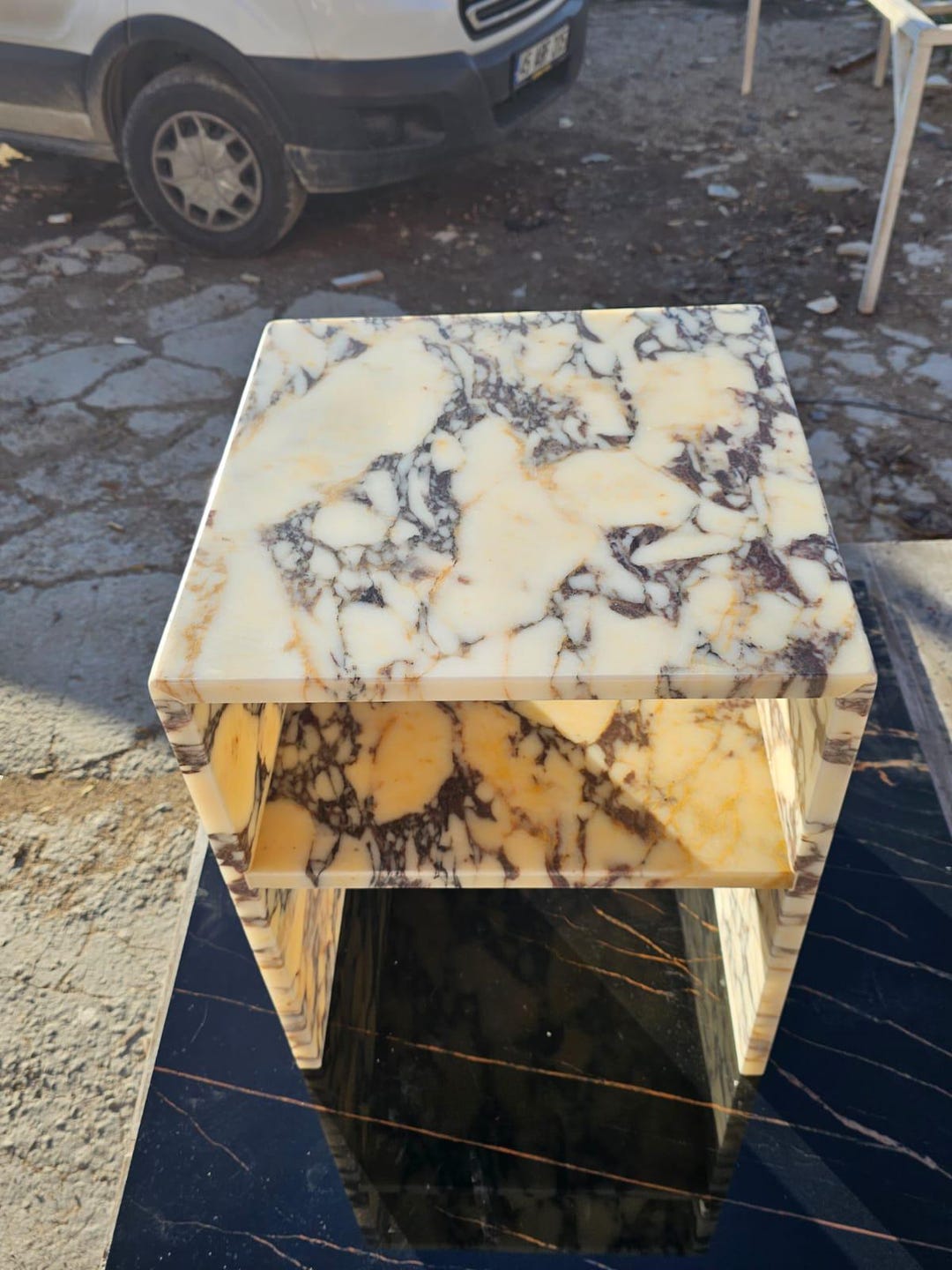 Calacatta Viola Marble Side Table (personalized Product for Georgina ...