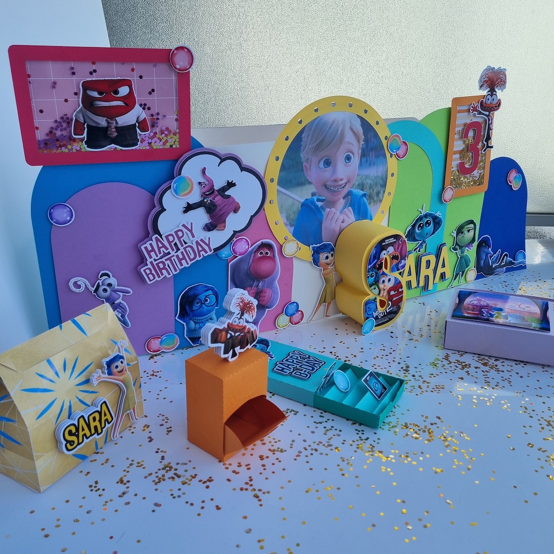 Inside Out Birthday Party Kit | Backdrop Birthday | Favors Party Kit ...