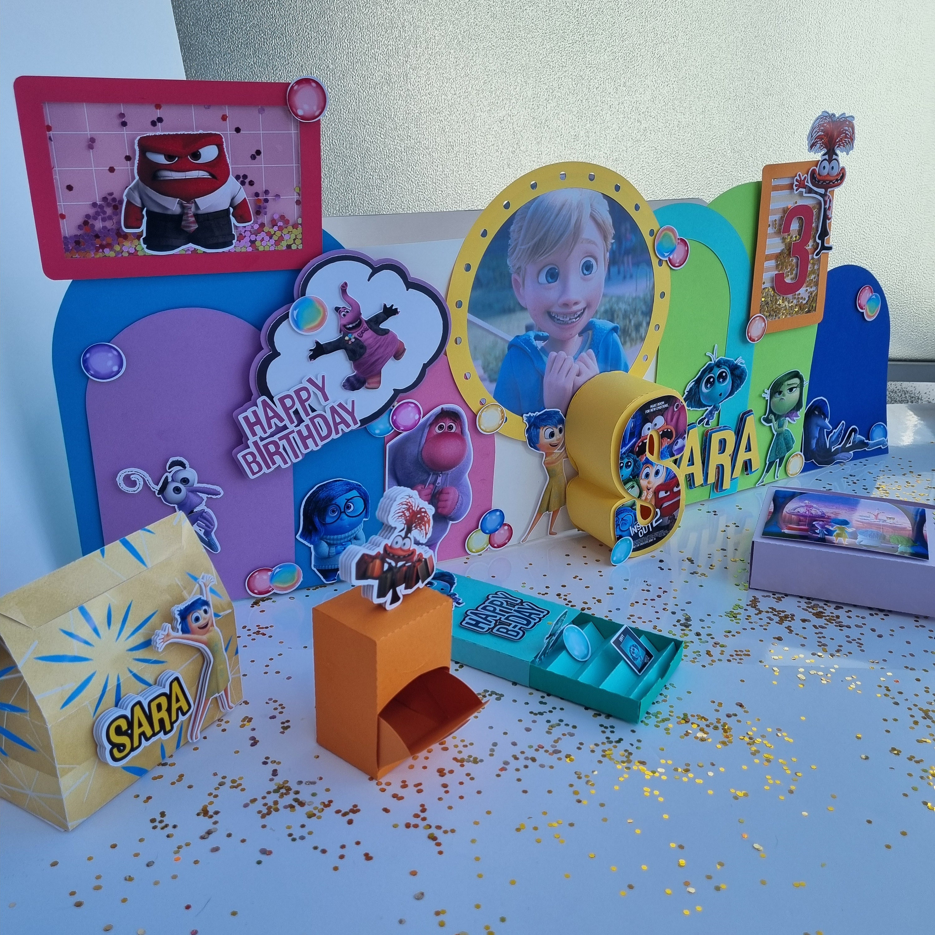 Inside Out Birthday Party Kit | Backdrop Birthday | Favors Party Kit ...