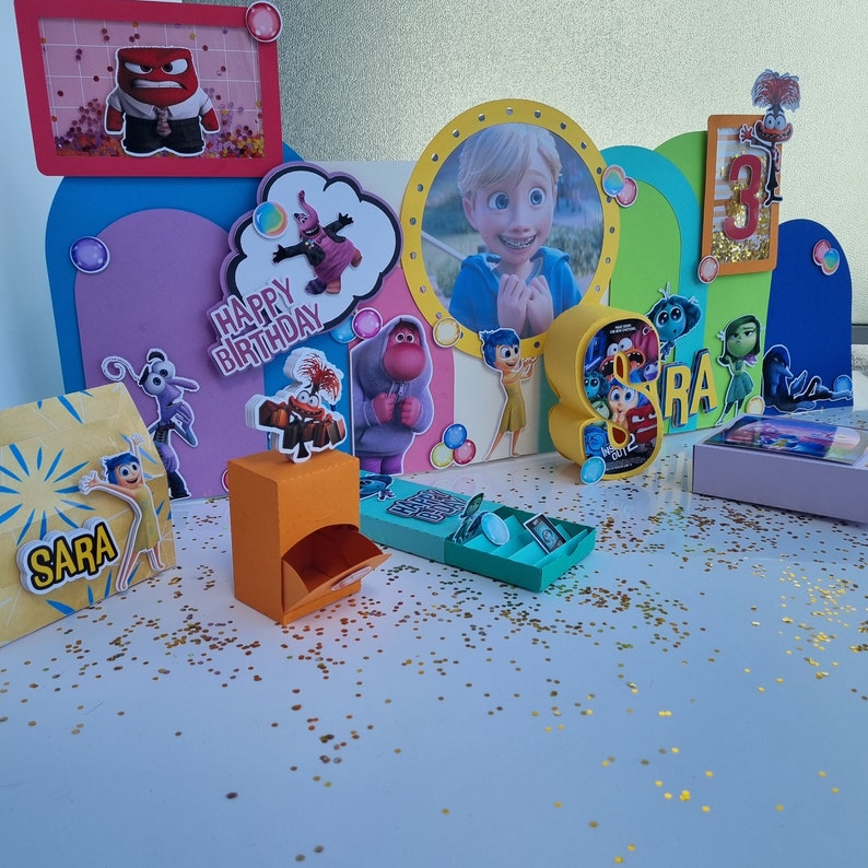 Inside Out Birthday Party Kit | Backdrop Birthday | Favors Party Kit ...