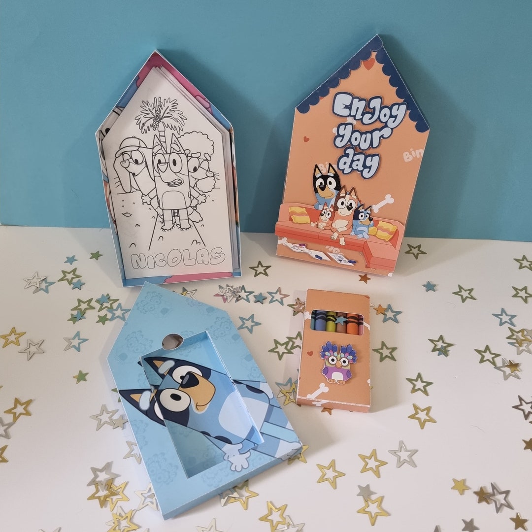 Bluey Kids Activity Set for Coloring| Kids Party Favors Activity Set ...