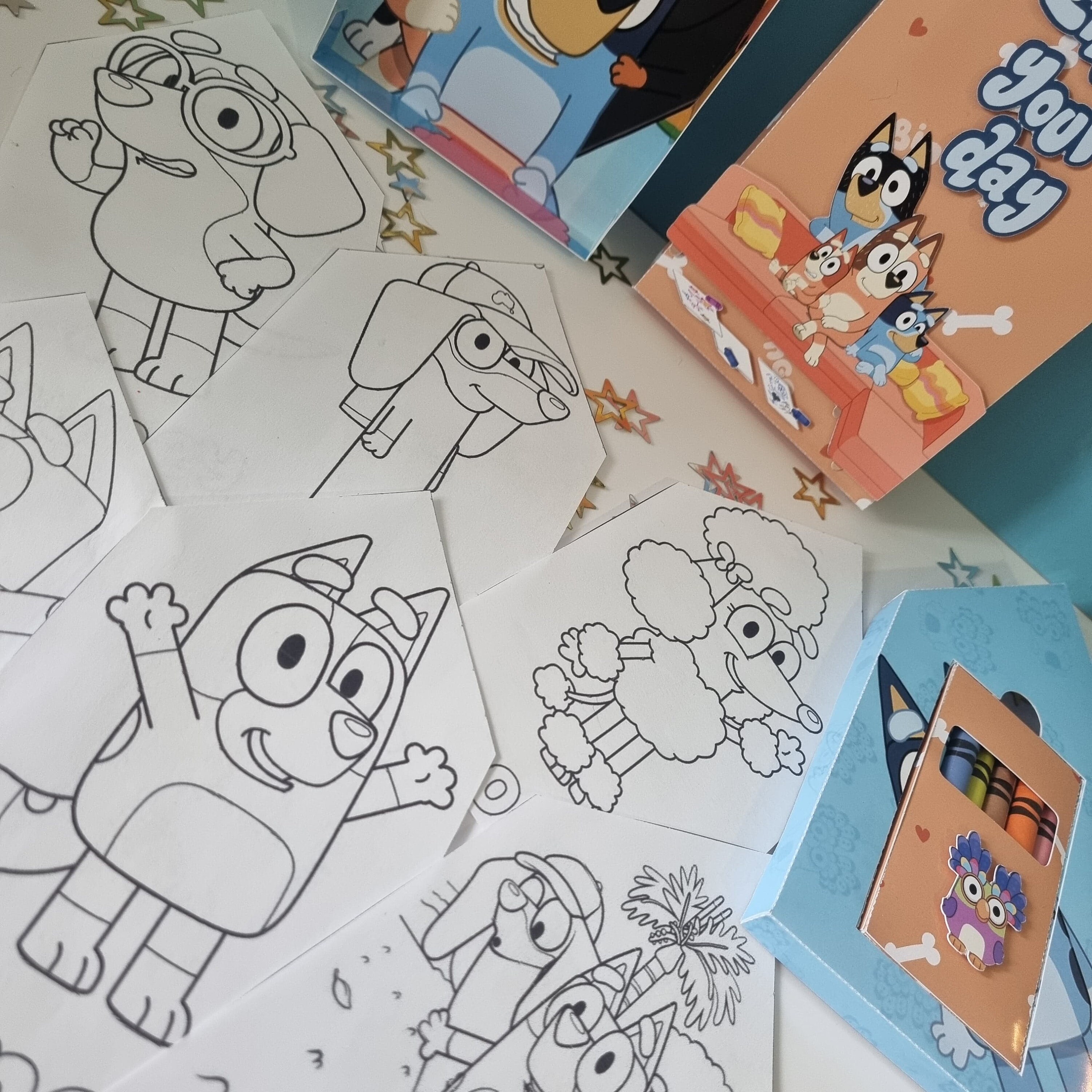 Bluey Kids Activity Set for Coloring Kids Party Favors Activity Set ...