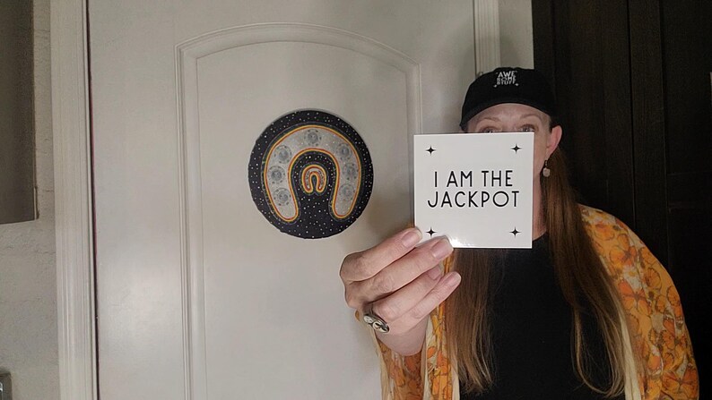 I AM THE JACKPOT Vinyl Sticker | Bumper Sticker - Etsy