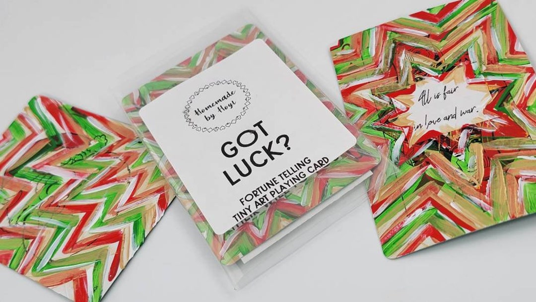 Christmas Fortune Telling Tiny Art Playing Card or Mystery Box - Etsy