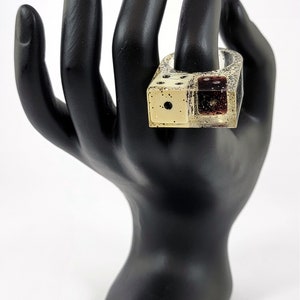 Two Become One Dice Ring Modern Vintage Roll the Dice Resin Ring - Etsy