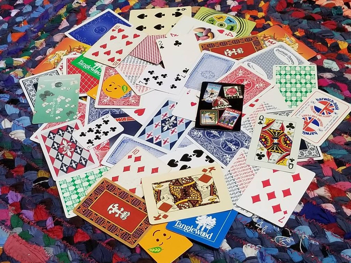 Mixed Set of Playing Cards Wrapped in Vintage Sheet Music | Etsy