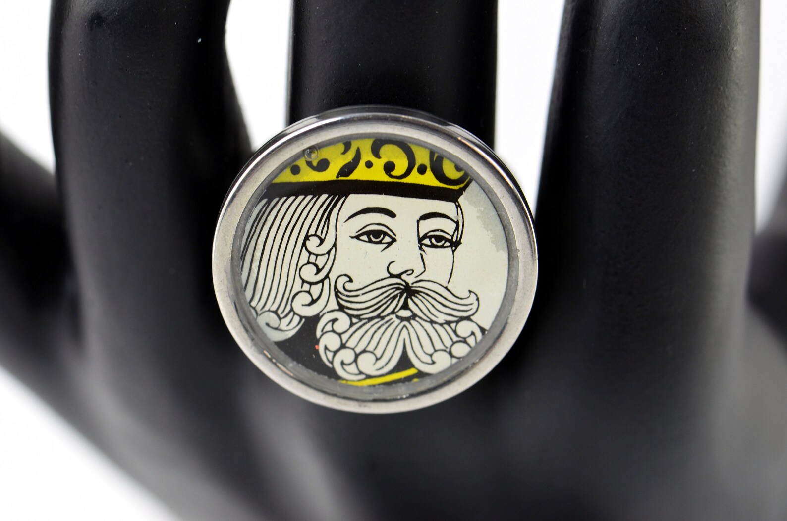 King of Spades Adjustable Ring Las Vegas Style Resin Ring | Etsy