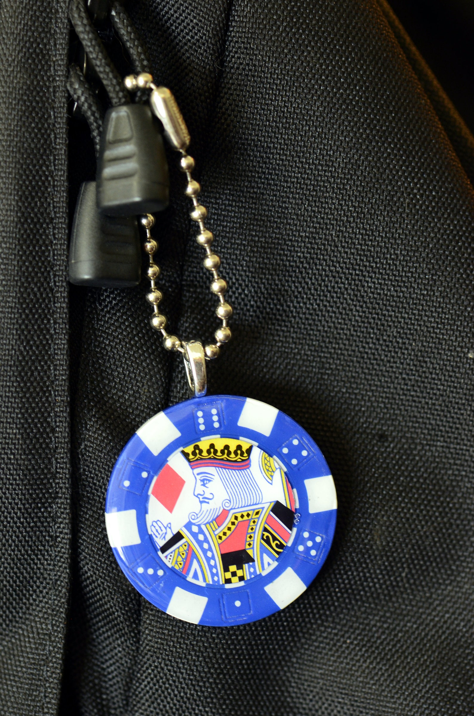 Poker Chip Playing Card King of Diamonds Lucky Charm Pendant - Etsy