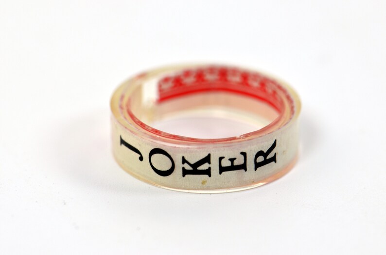Joker Playing Card Band Ring - Etsy