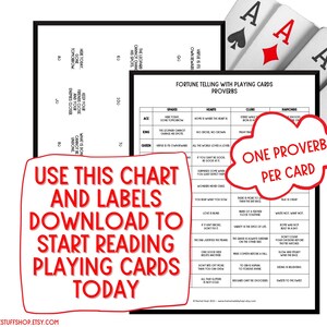 PROVERBS Tarot Reference Chart and Labels Digital Download | Use Your ...