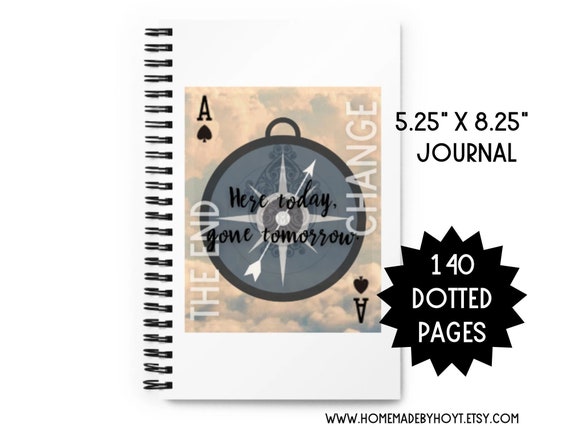 Ace of Spades Spiral Notebook Playing Card Divination Art - Etsy