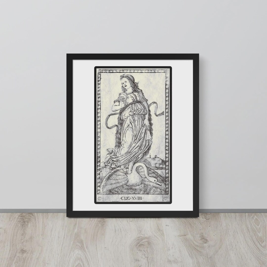 Clio (greek Muse of History) Vintage Tarot Card Unframed Poster - Etsy