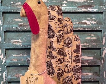 Primitive Turkey - Thanksgiving Autumn Decor - Fall Centerpiece - Etsy