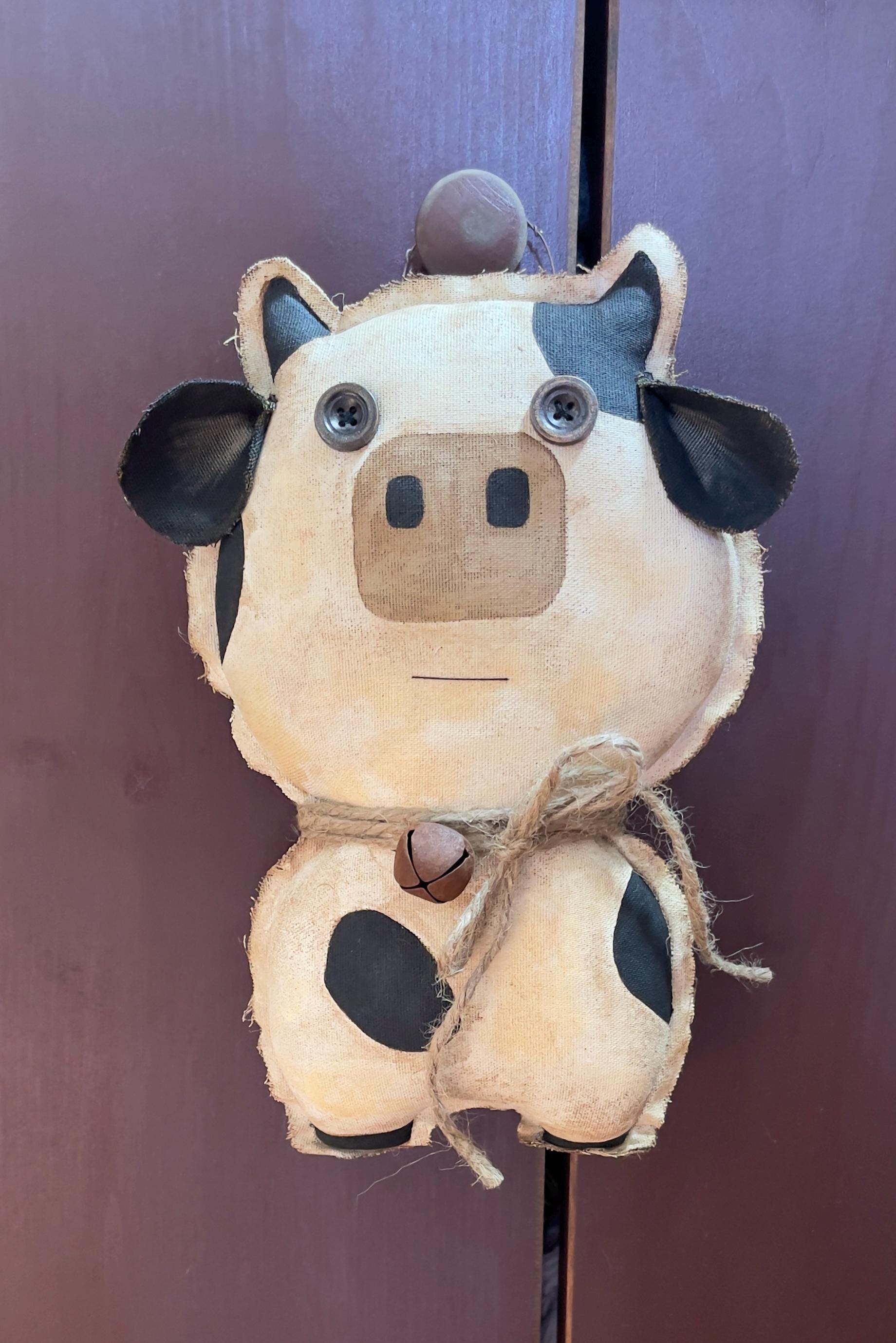 Rustic Cow - Primitive Decor - Hanging - Etsy