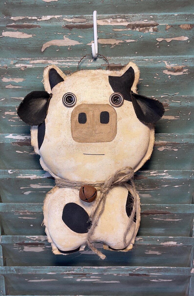 Rustic Cow - Primitive Decor - Hanging - Etsy