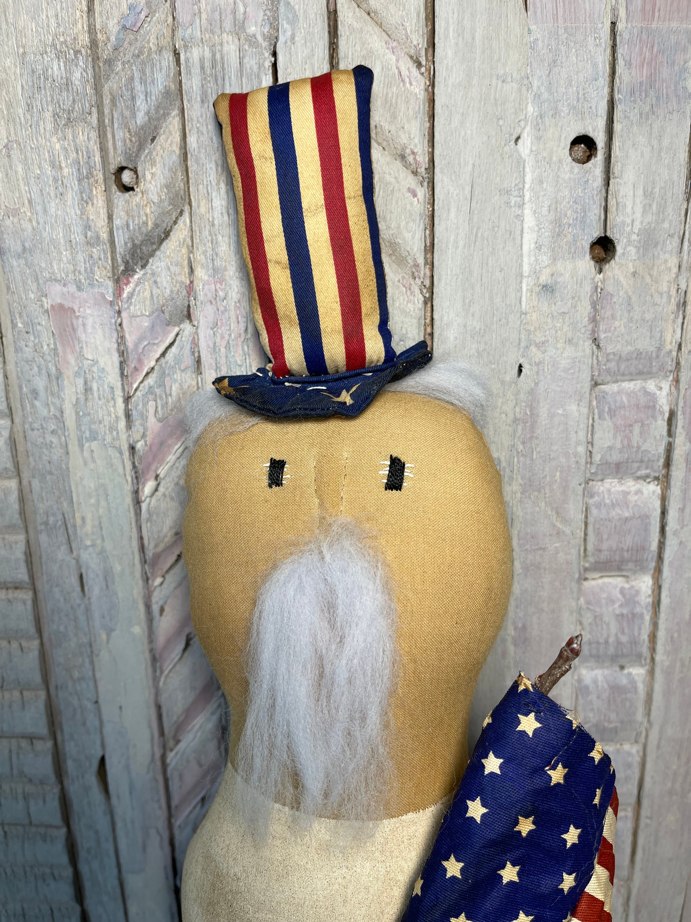 Uncle Sam Lady Liberty Primitive Americana Doll Patriotic Decoration - Etsy