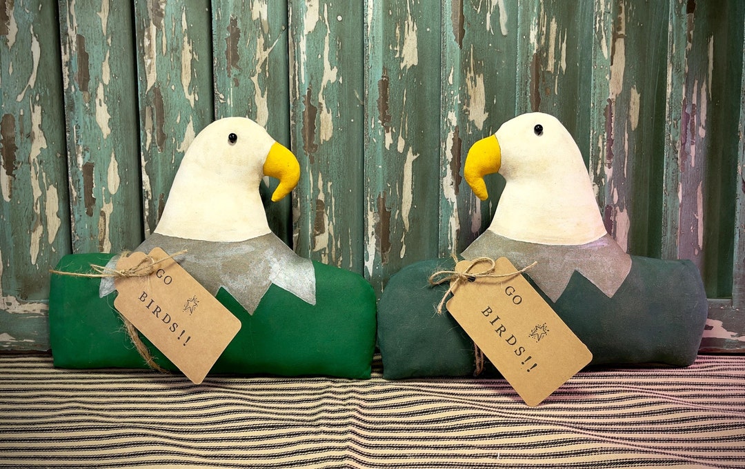 Primitive Eagle - Philadelphia Mascot - Rustic Football Decor - Etsy