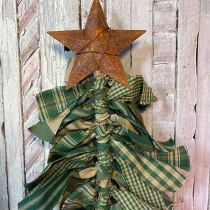 Primitive Rag Tree - Christmas Tree - Holiday Decor - Etsy