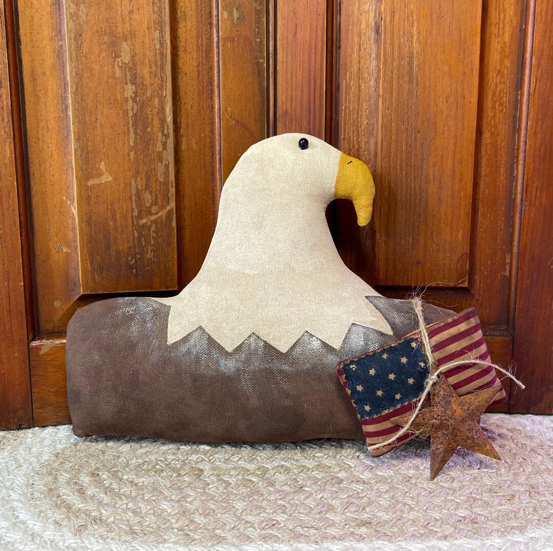 Primitive Eagle - Rustic July 4th Decoration - Americana Bird With Flag ...