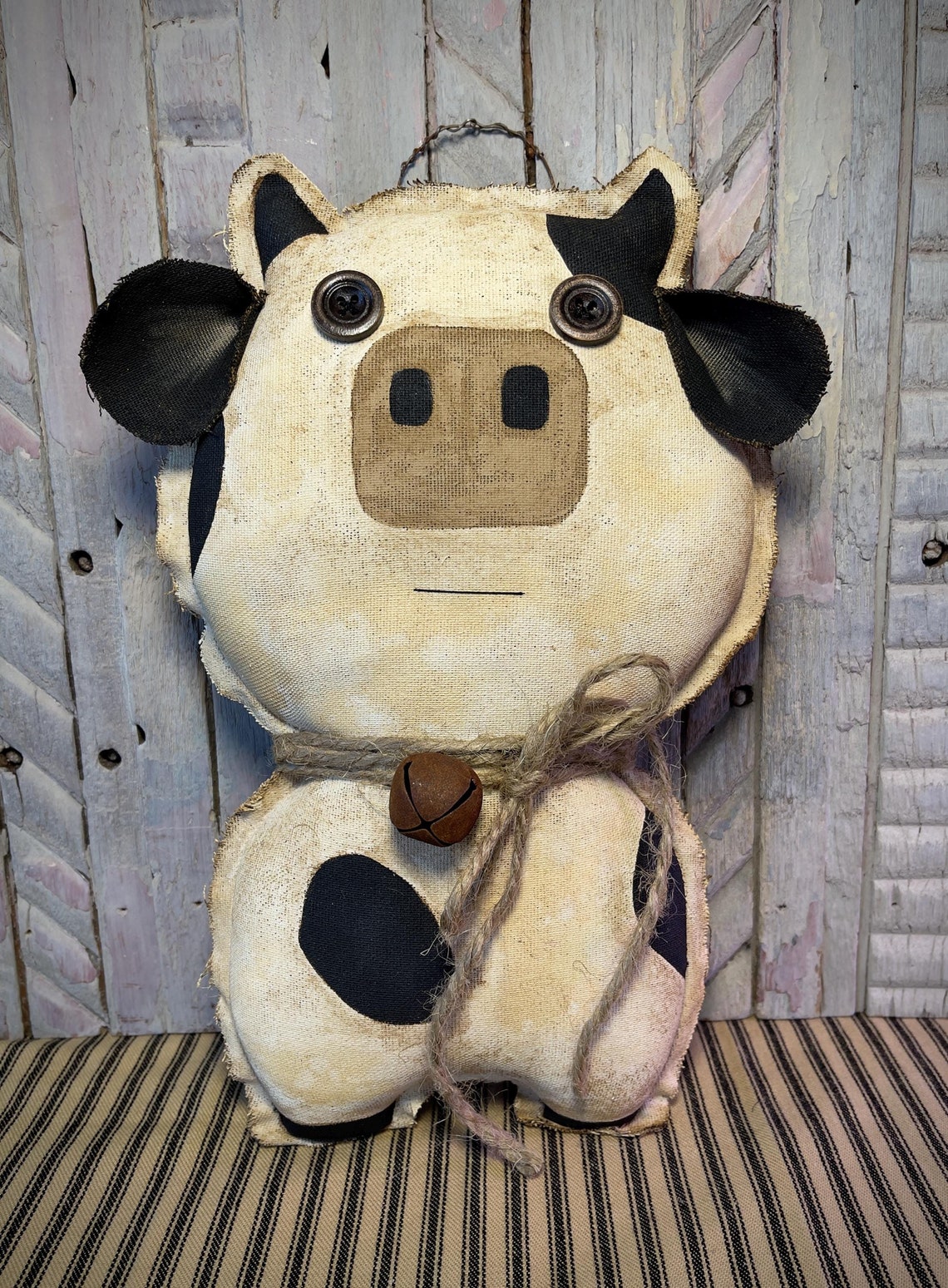 Rustic Cow - Primitive Decor - Hanging - Etsy