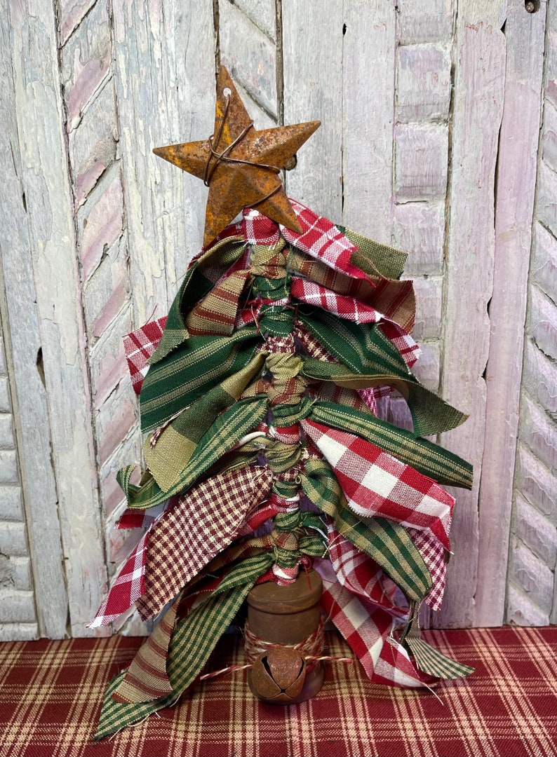 Primitive Rag Tree - Christmas Tree - Holiday Decor - Etsy