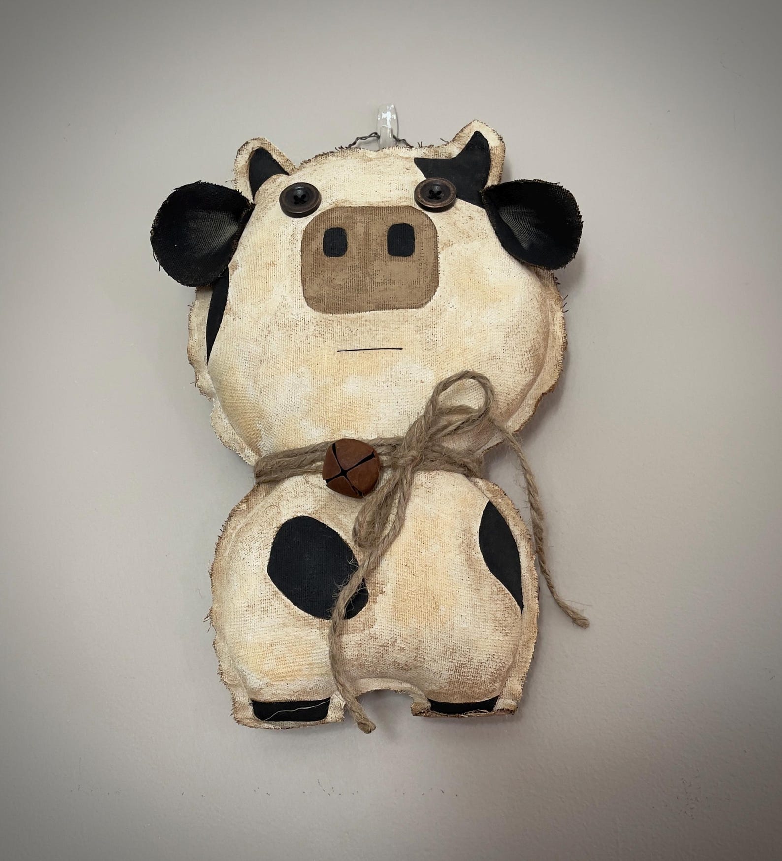 Rustic Cow - Primitive Decor - Hanging - Etsy