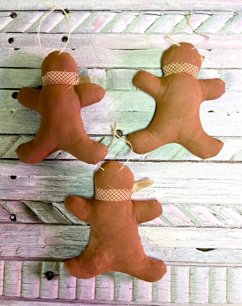 Gingerbread Man - Primitive Christmas Ornament - Etsy