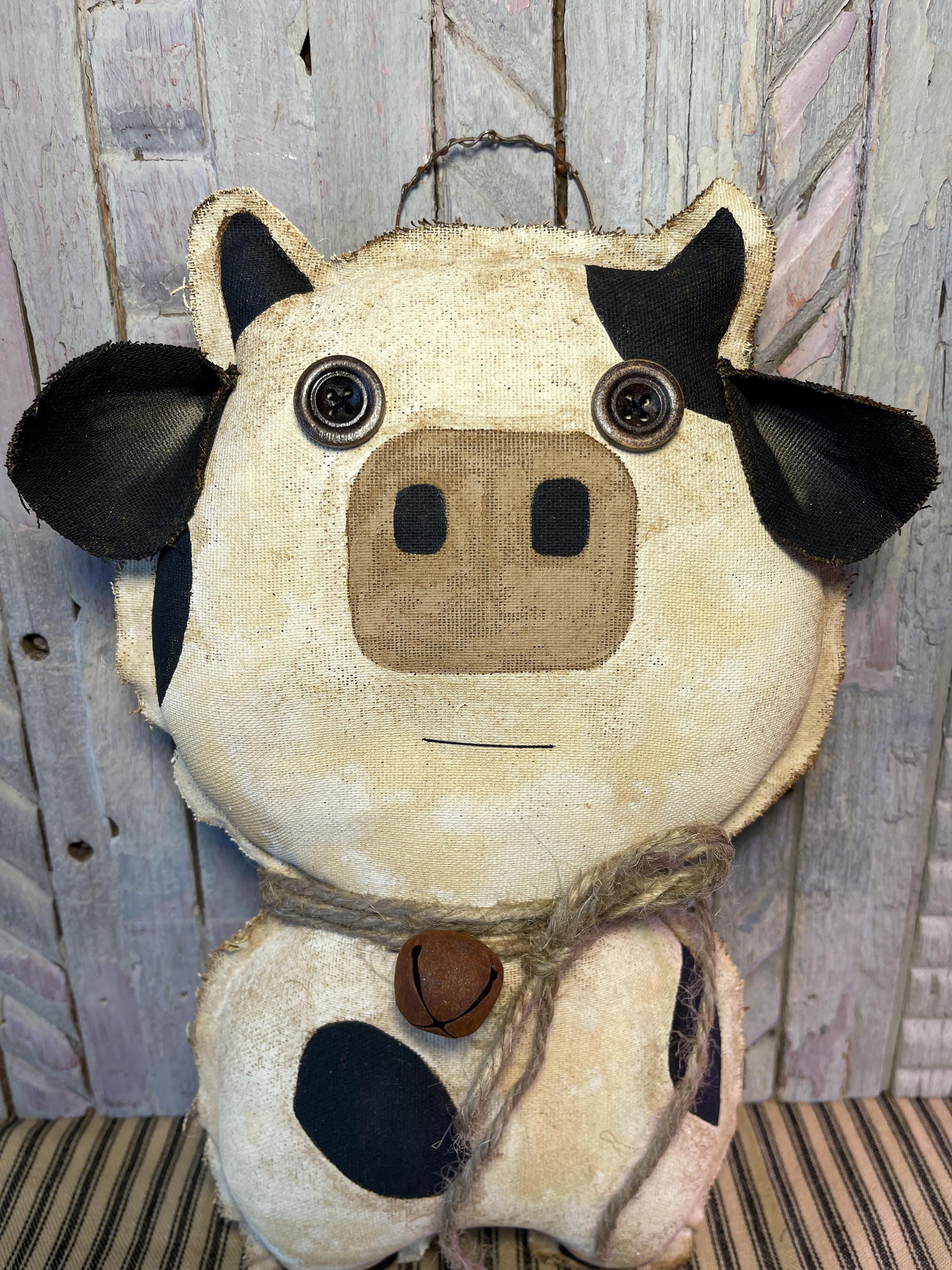 Rustic Cow - Primitive Decor - Hanging - Etsy