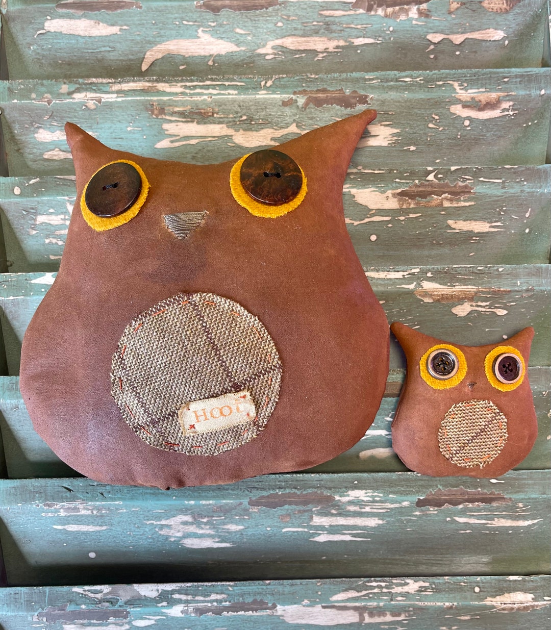 Primitive Owl - Shelf Sitter - Folk Art - Fall Decor - Owl Lover - Etsy