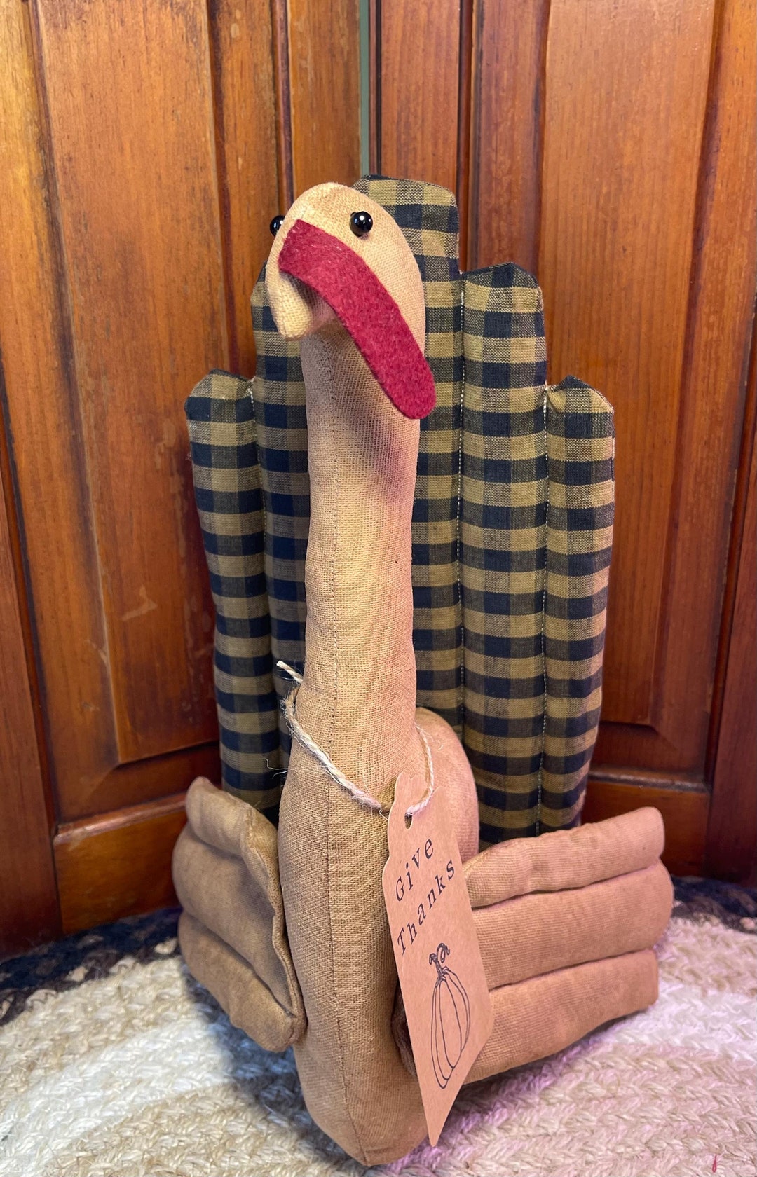 Primitive Turkey - Thanksgiving Autumn Decor - Fall Centerpiece - Etsy