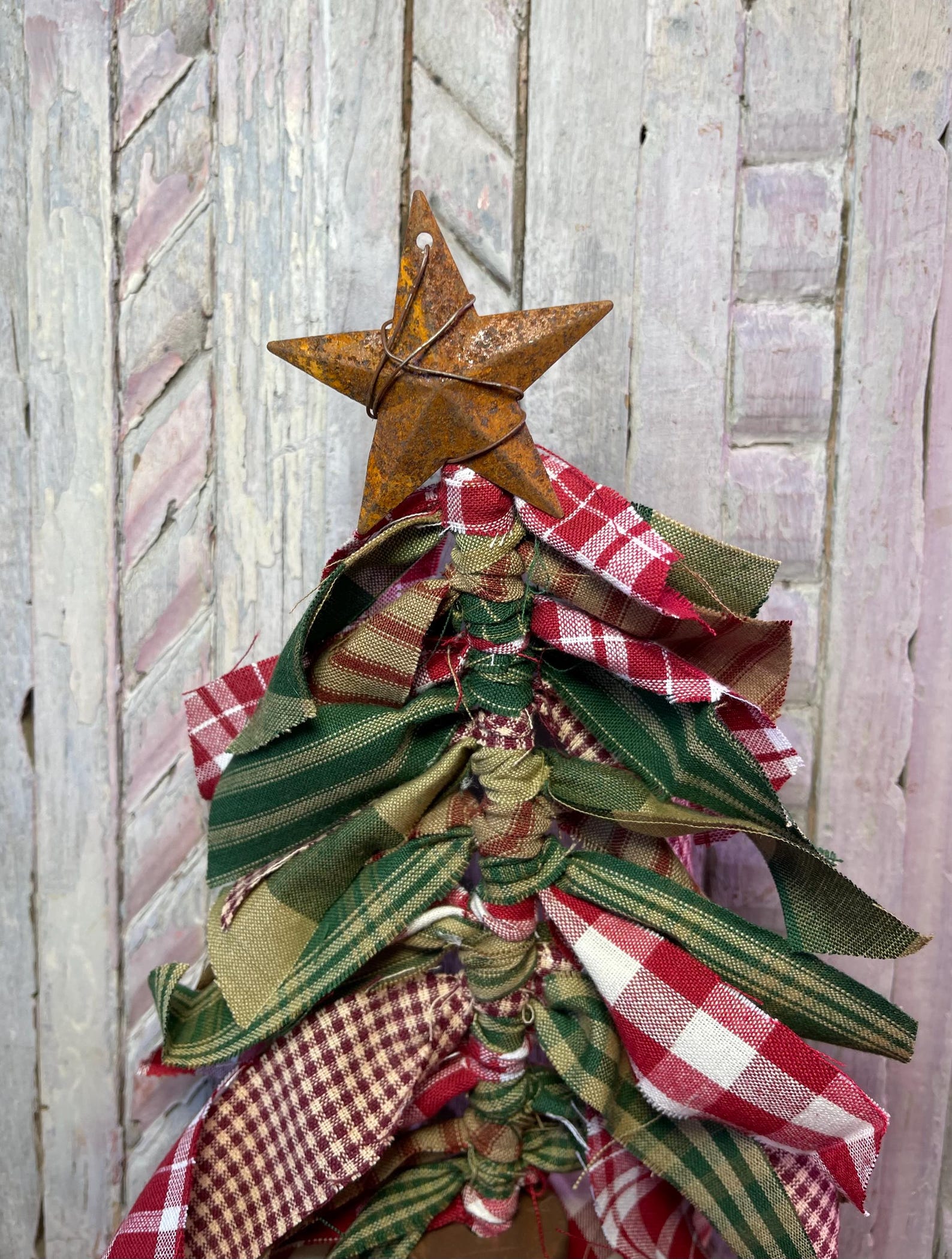 Primitive Rag Tree - Christmas Tree - Holiday Decor - Etsy