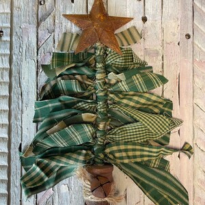 Primitive Rag Tree - Christmas Tree - Holiday Decor - Etsy