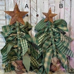 Primitive Rag Tree - Christmas Tree - Holiday Decor - Etsy