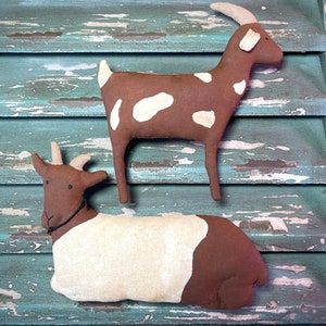 Primitive Goats- Farmhouse Decor - Set of Two - Shelf Sitter - Etsy