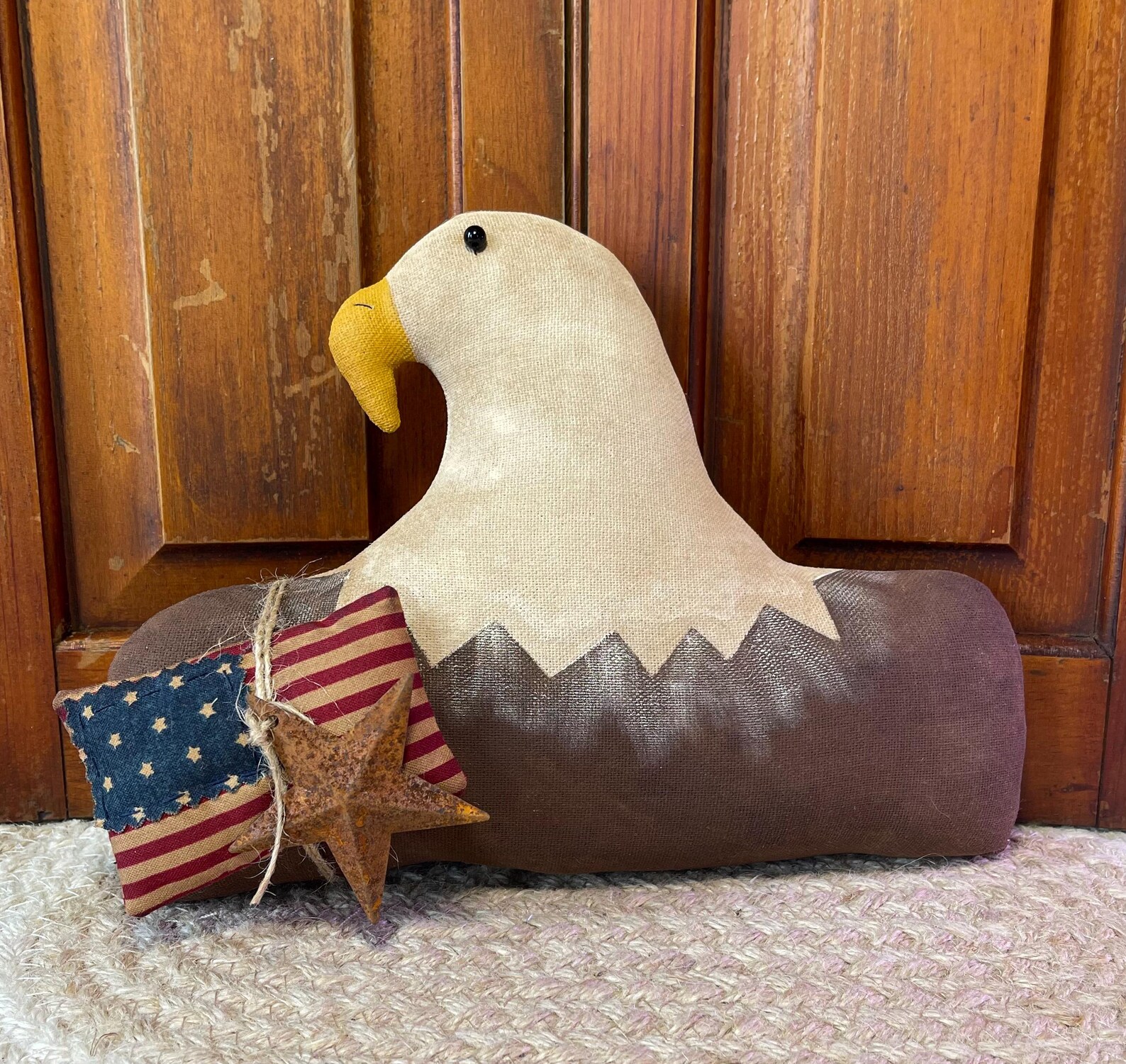 Primitive Eagle - Rustic July 4th Decoration - Americana Bird With Flag ...