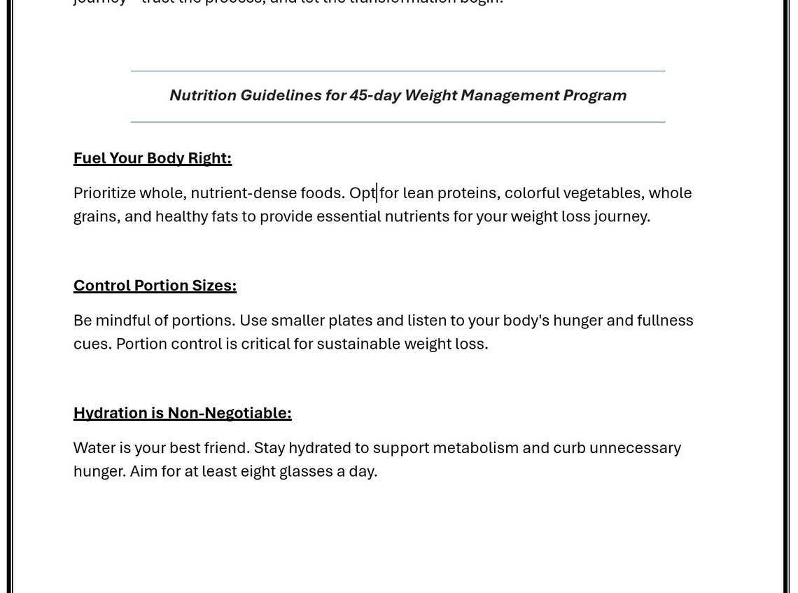 45-day Fat Loss Program Digital Download, Intermediate Level Workout Plan, Fitness Routine ...