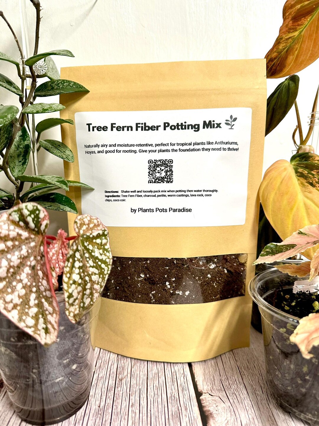 Tree Fern Fiber Soil Potting Mix for Anthurium Begonia & Hoya Etc Fill ...